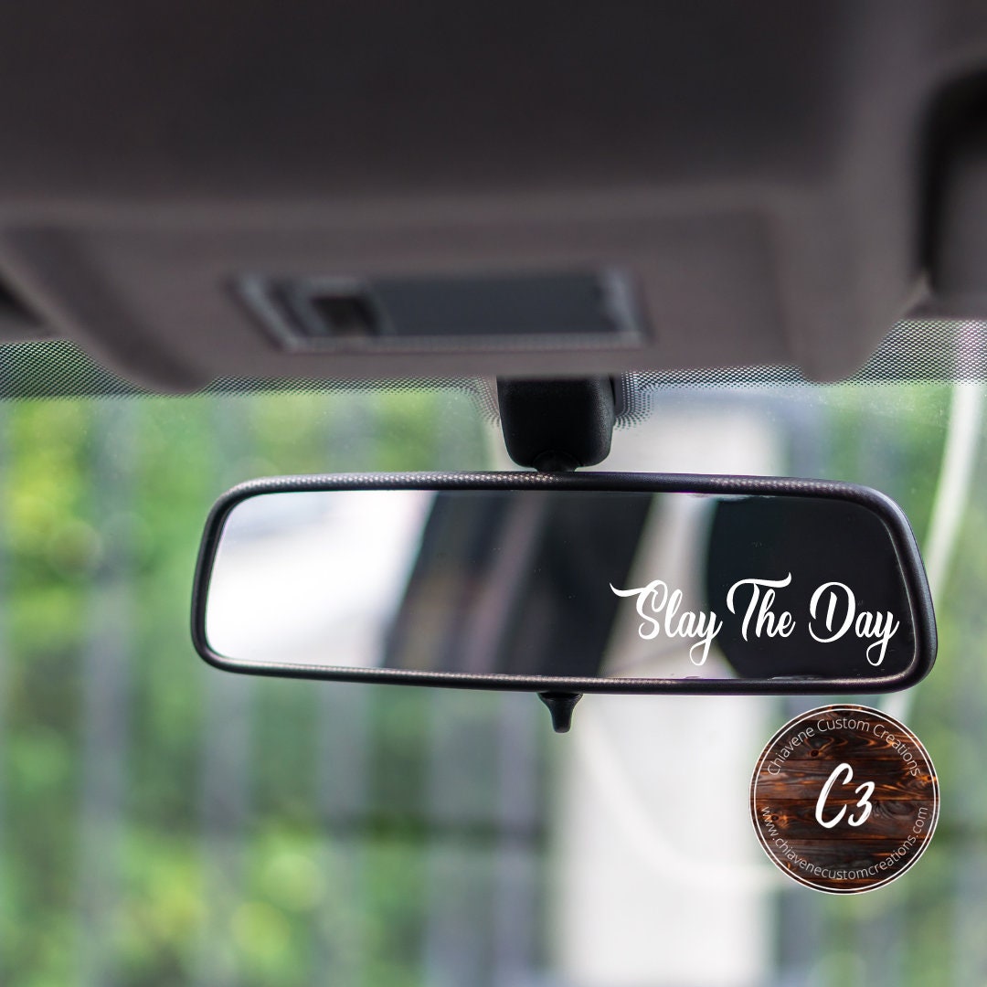 Slay the Day Decal/car Rearview Mirror Decal/affirmation Decal/vinyl ...