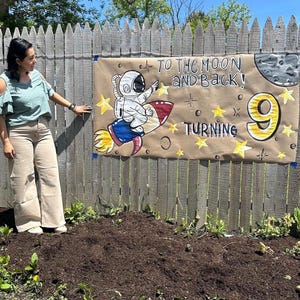 Custom Party Banner Personalized Hand-painted Event Sign Birthday Decor ...