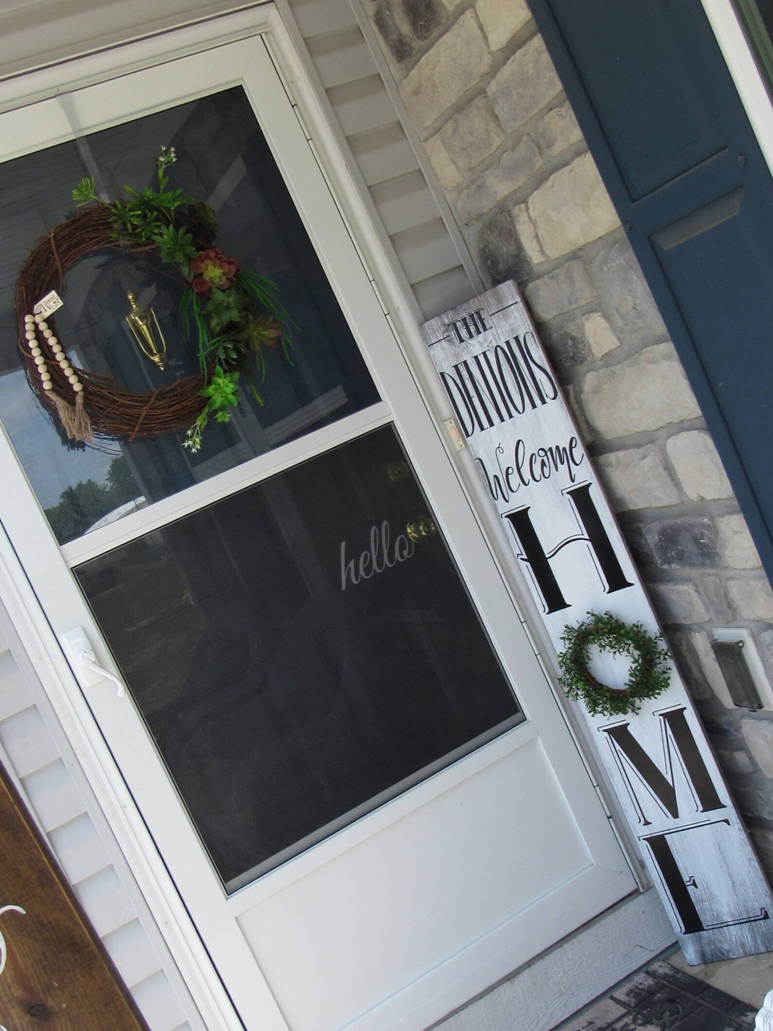 Vertical Farmhouse HOME Sign Rustic Wood Sign Home Sign With - Etsy