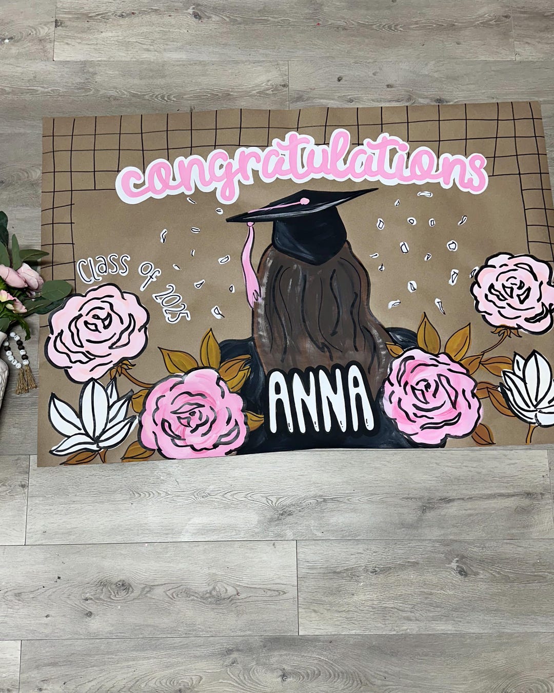 Custom Party Banner Personalized Hand-painted Event Sign Birthday Decor ...