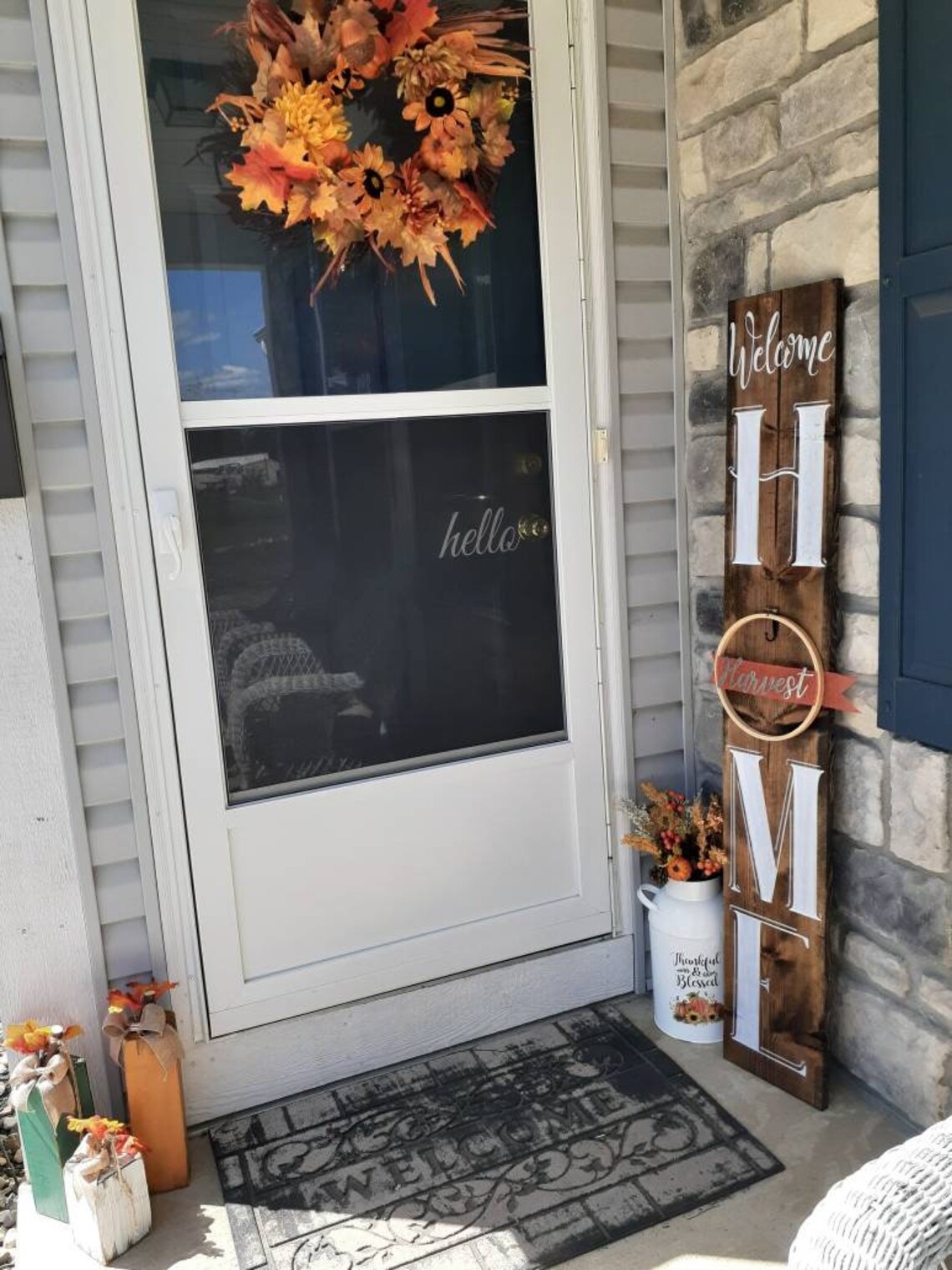 Vertical Farmhouse HOME Sign Rustic Wood Sign Home Sign With - Etsy