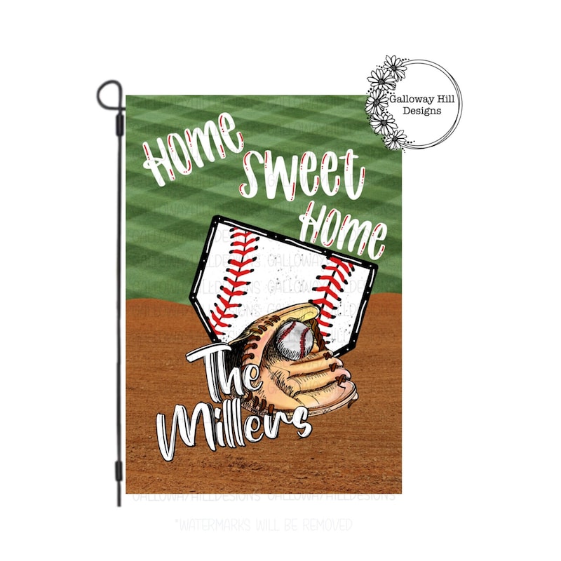 Baseball Garden Flag - Etsy
