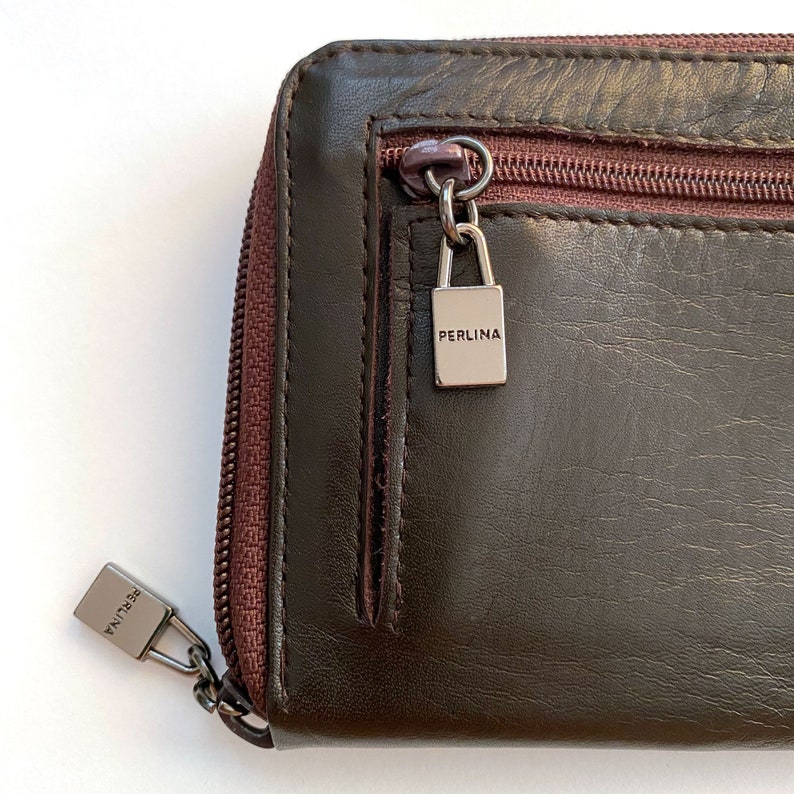 Vintage Perlina Large Leather Wallet Women's Wallet - Etsy