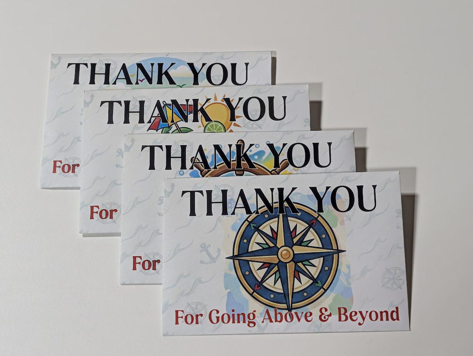 Cruise Tip Thank You Envelopes — Printable Crew Gratuity Cards for Room ...