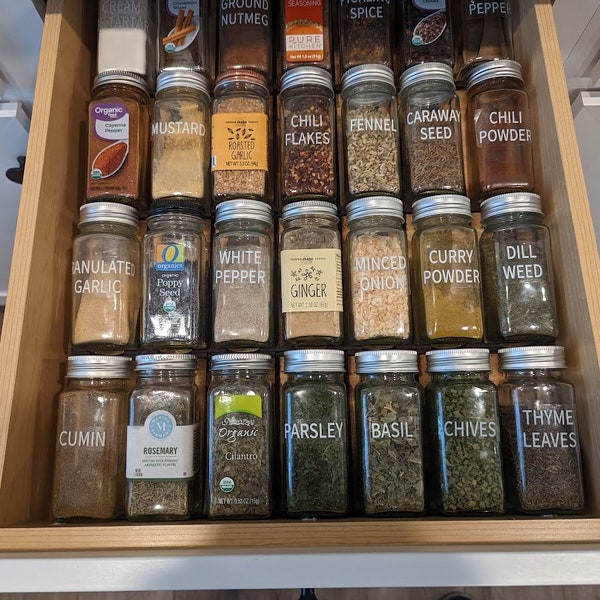 Spice Drawer Organizer - Etsy