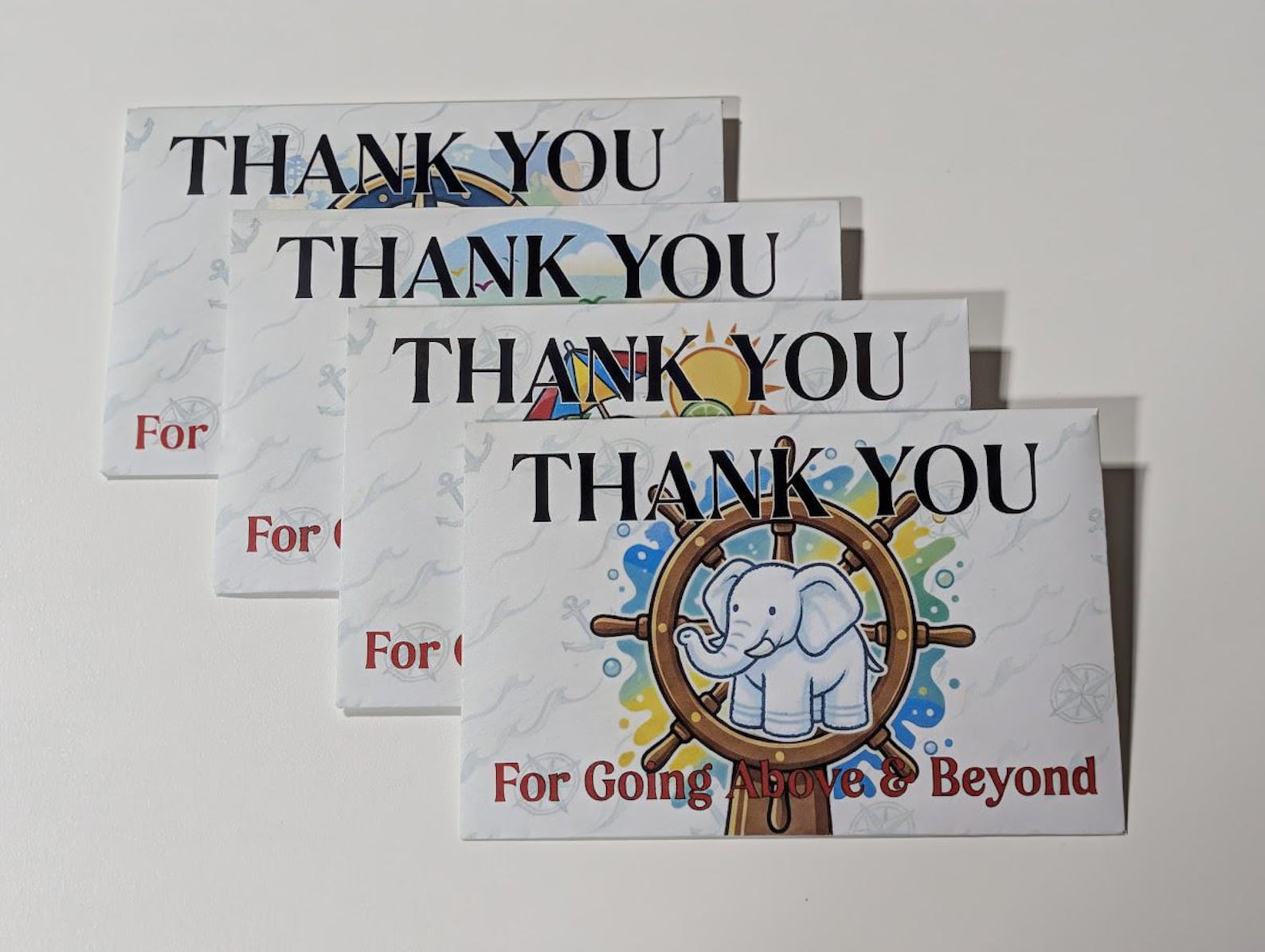 Cruise Tip Thank You Envelopes — Printable Crew Gratuity Cards for Room ...