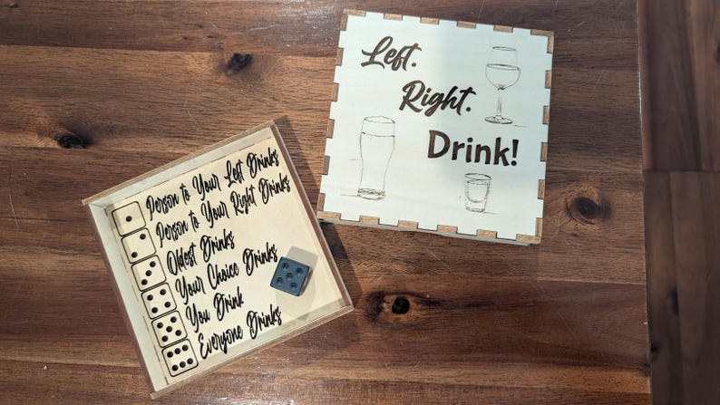 Left Right Drink Travel Box - (download SVG ONLY) - Etsy
