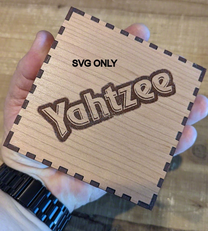 Travel Yahtzee Box - (download SVG ONLY) - Etsy