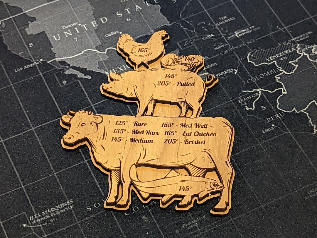 Meat Temperature Magnet Design (download SVG Only) - Etsy