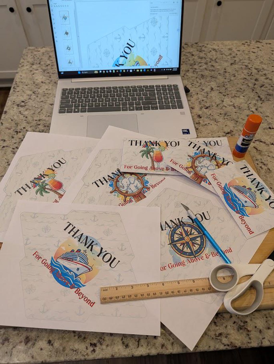 Cruise Tip Thank You Envelopes — Printable Crew Gratuity Cards for Room ...