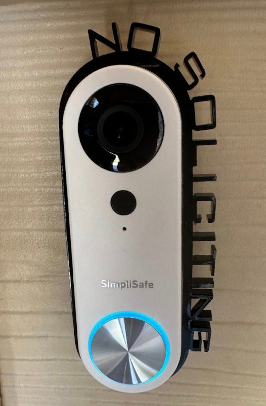 No Soliciting (simplisafe Doorbell Surround) - Etsy