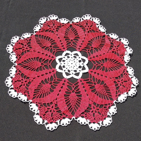 Red Doilies - Etsy
