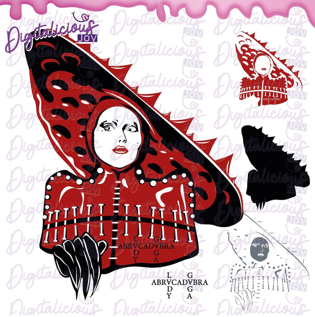 MOTHER MONSTER Svg Vector Files Mayhem Lady Gaga Fanart Abracadabra ...