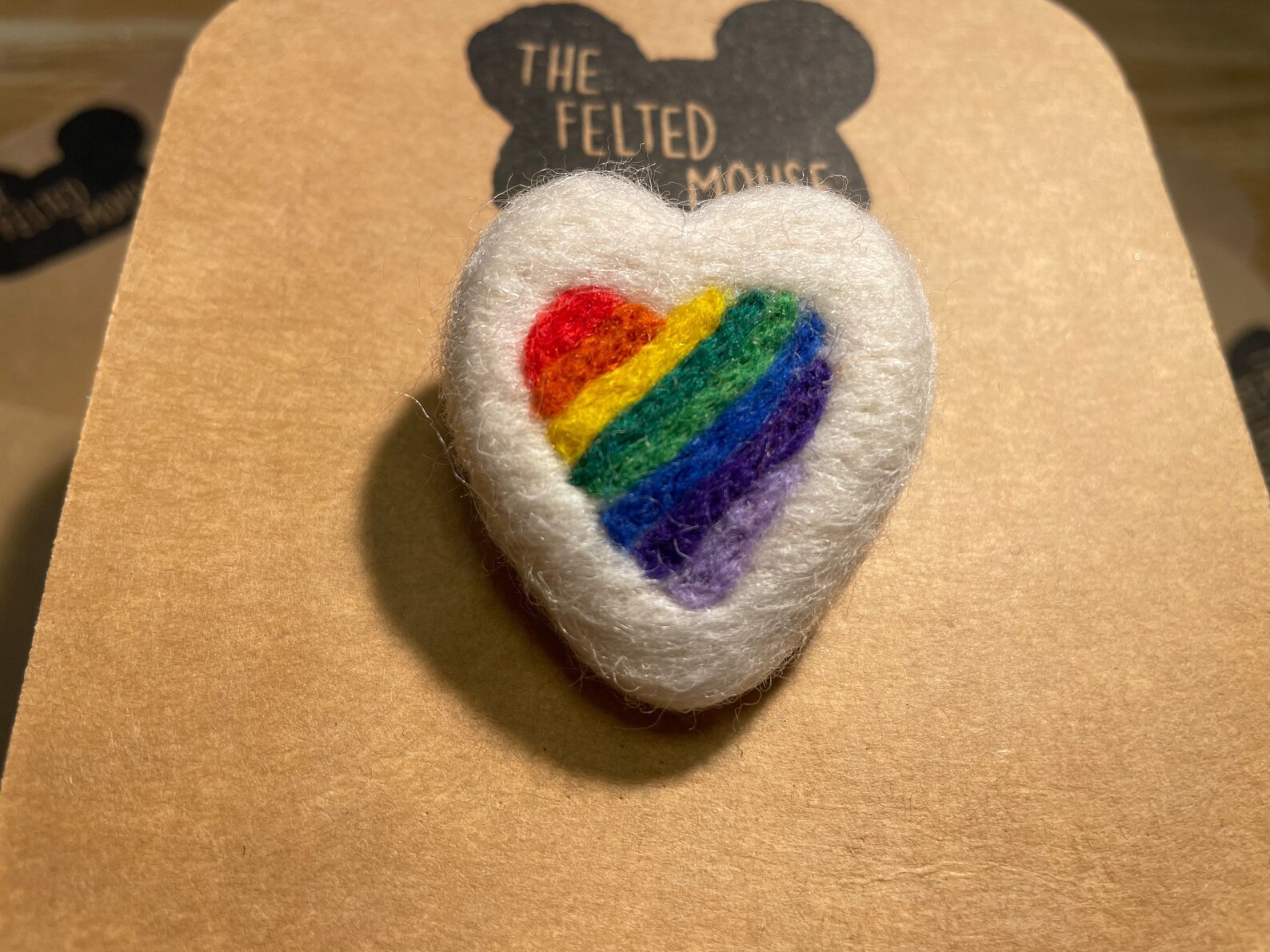 Gay Pride Rainbow Needle Felted Brooch - Etsy