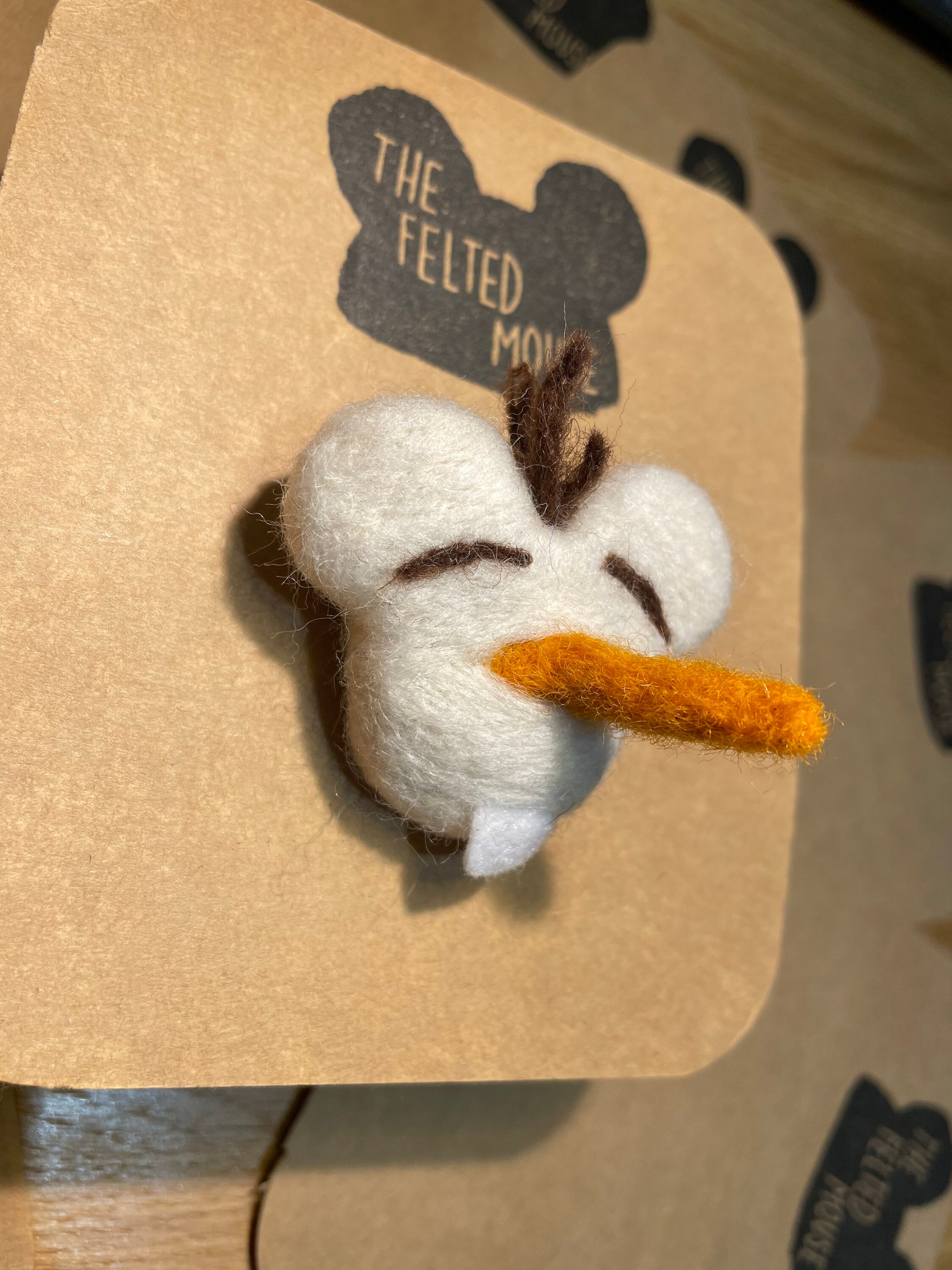 Disneys Frozen Olaf Mickey Mouse Inspired Needle Felted - Etsy UK