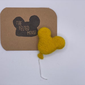 Disneys Mickey Mouse Inspired Needle Felted Balloon Brooch Pin Badge ...