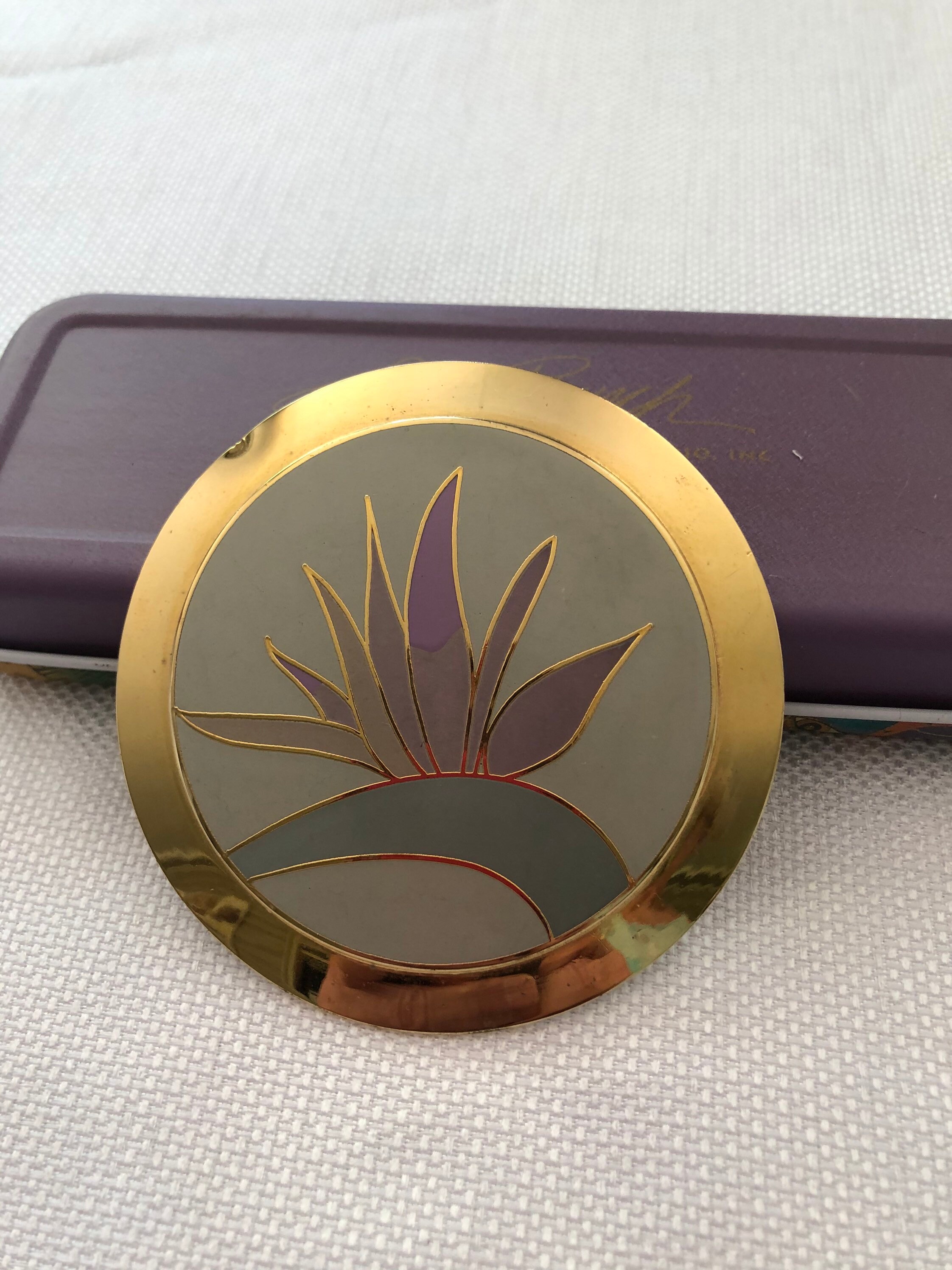 Vintage Laurel Burch Bird of Paradise Enamel Pendant - Etsy
