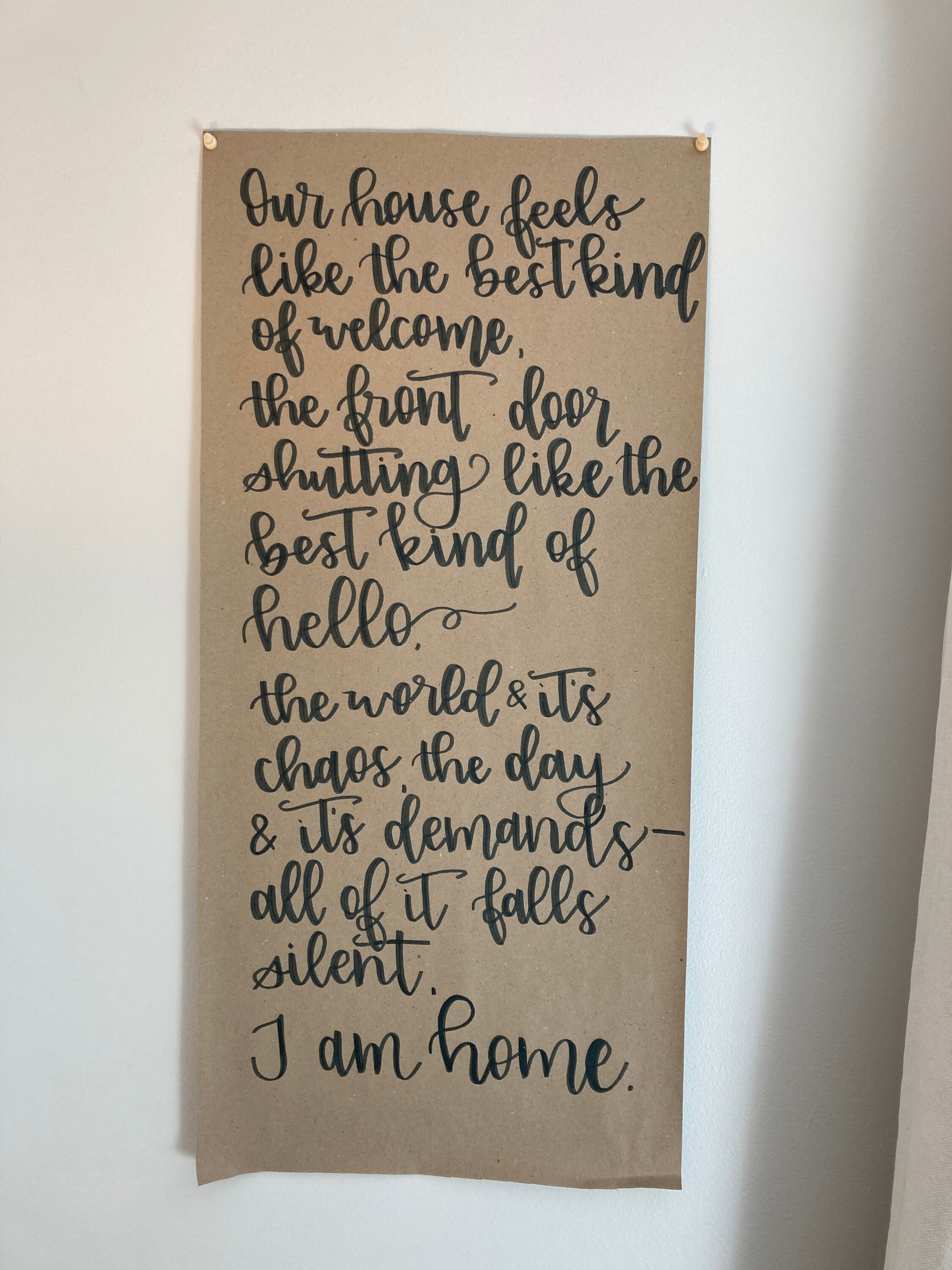 Hanging Kraft Paper Sign - Etsy