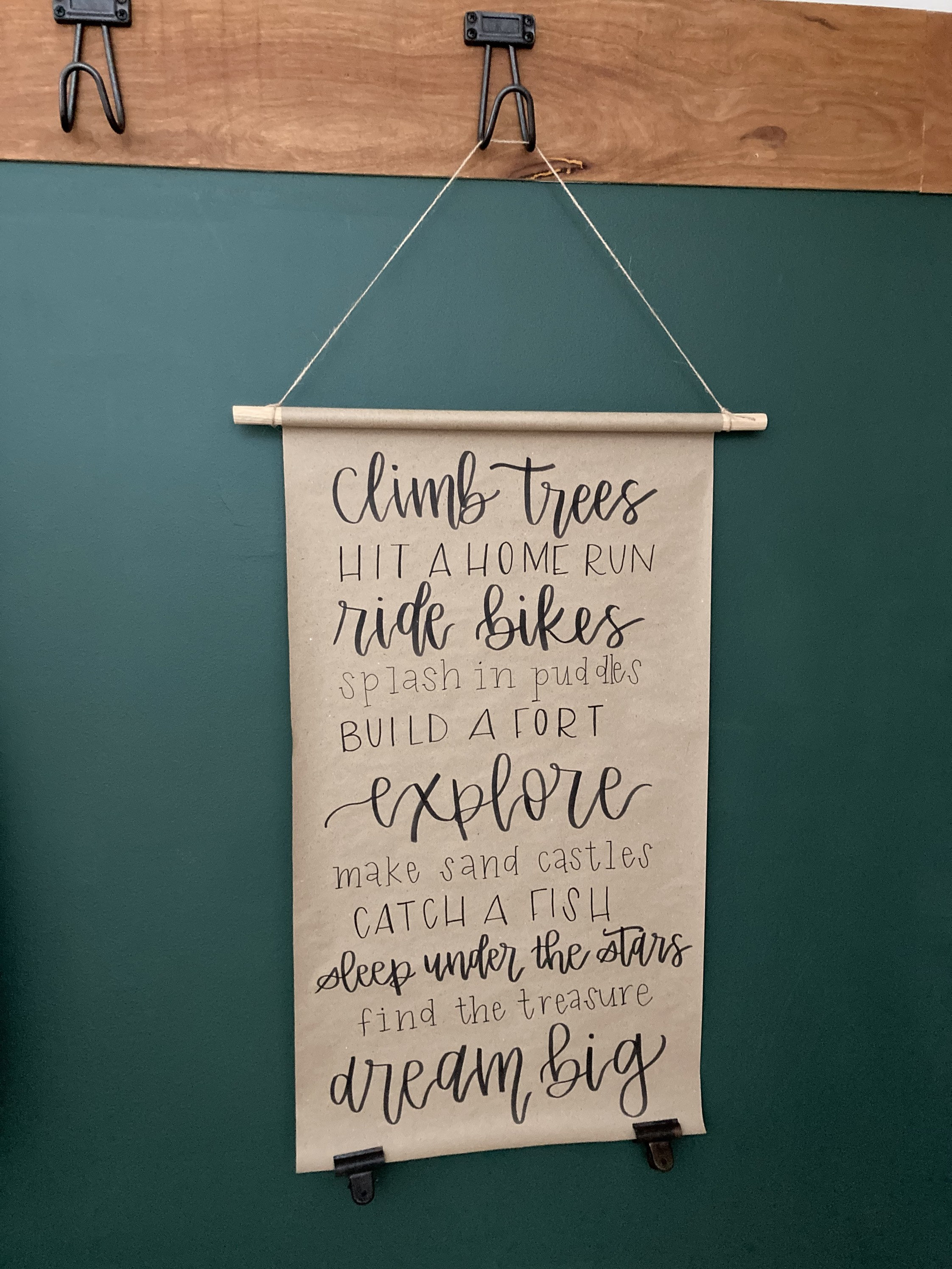 Hanging Kraft Paper Sign - Etsy