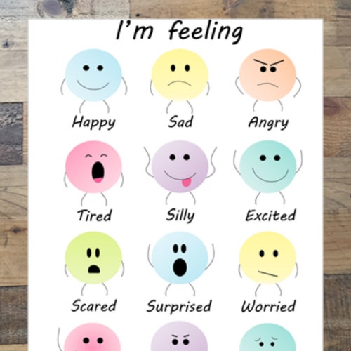 I'm Feeling Instant Download Toddler/preschool Feelings - Etsy