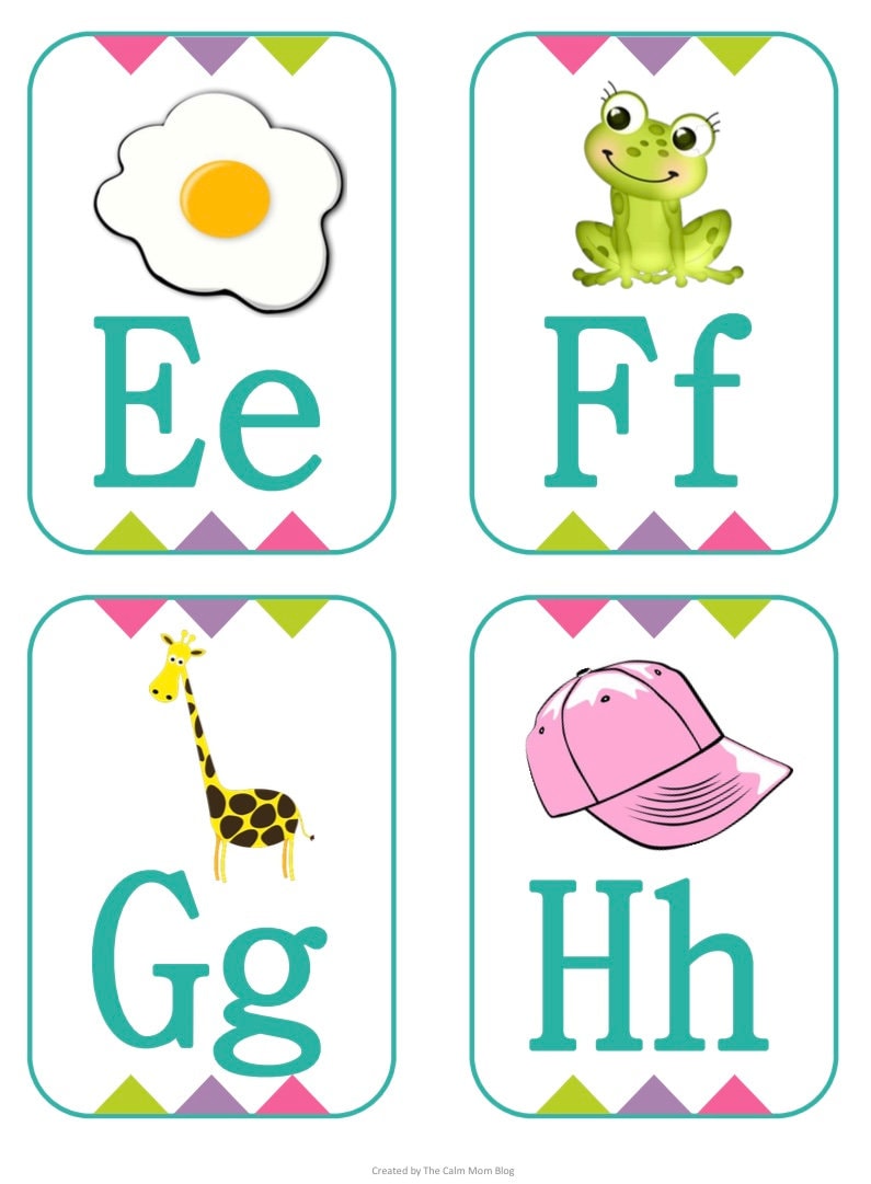 Printable Alphabet Cards, Instant Download - Etsy