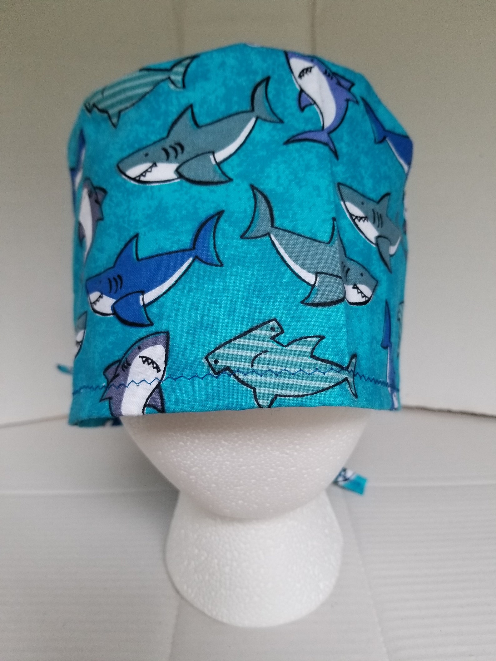 Sharks Scrub Cap - Etsy