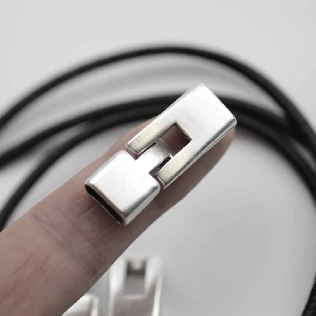 Antique Silver Snap Lock Clasps Set of 5, Interlocking Clasps for ...