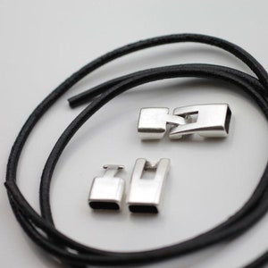 Antique Silver Snap Lock Clasps Set of 5, Interlocking Clasps for ...