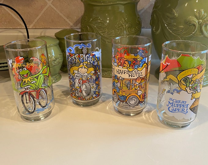 The Muppets Mcdonalds Vintage Glasses - Set of 4 - Etsy