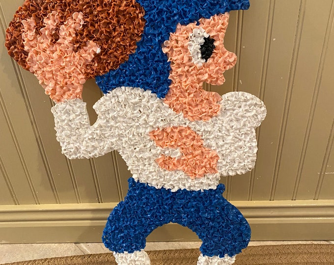 Popcorn Plastic Football Player Decoration Vintage - Etsy