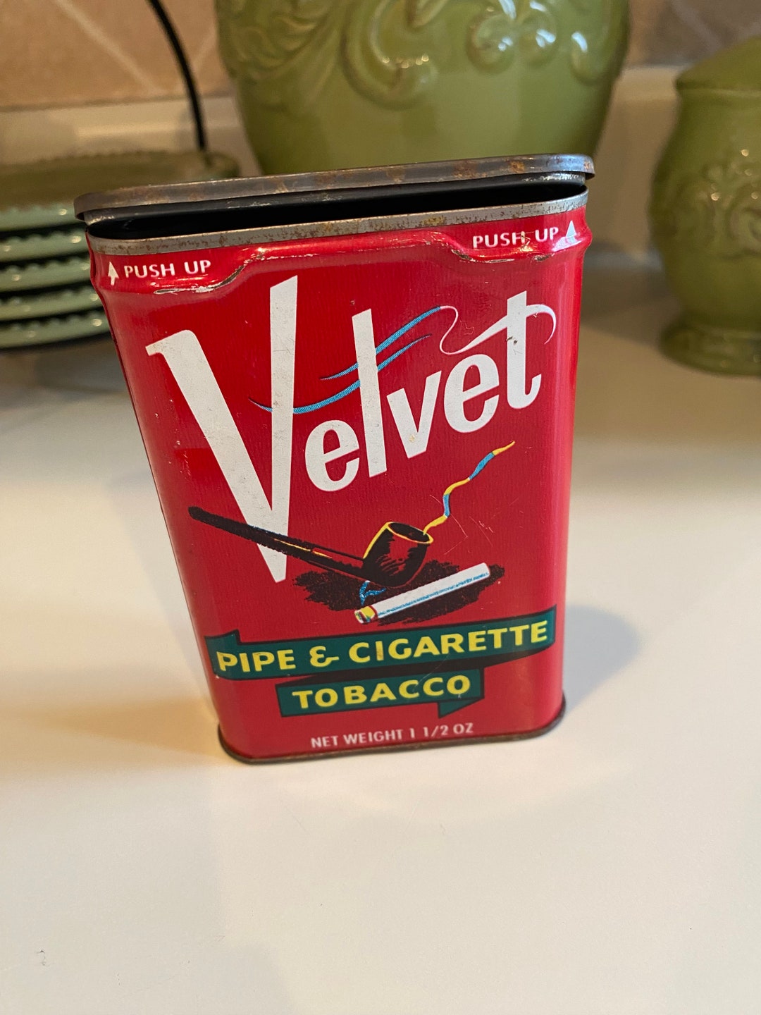 Velvet Smoking Tobacco Vintage Tin - Etsy