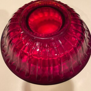 Ruby Red Glass Bowls - Set of Two Vintage - Etsy
