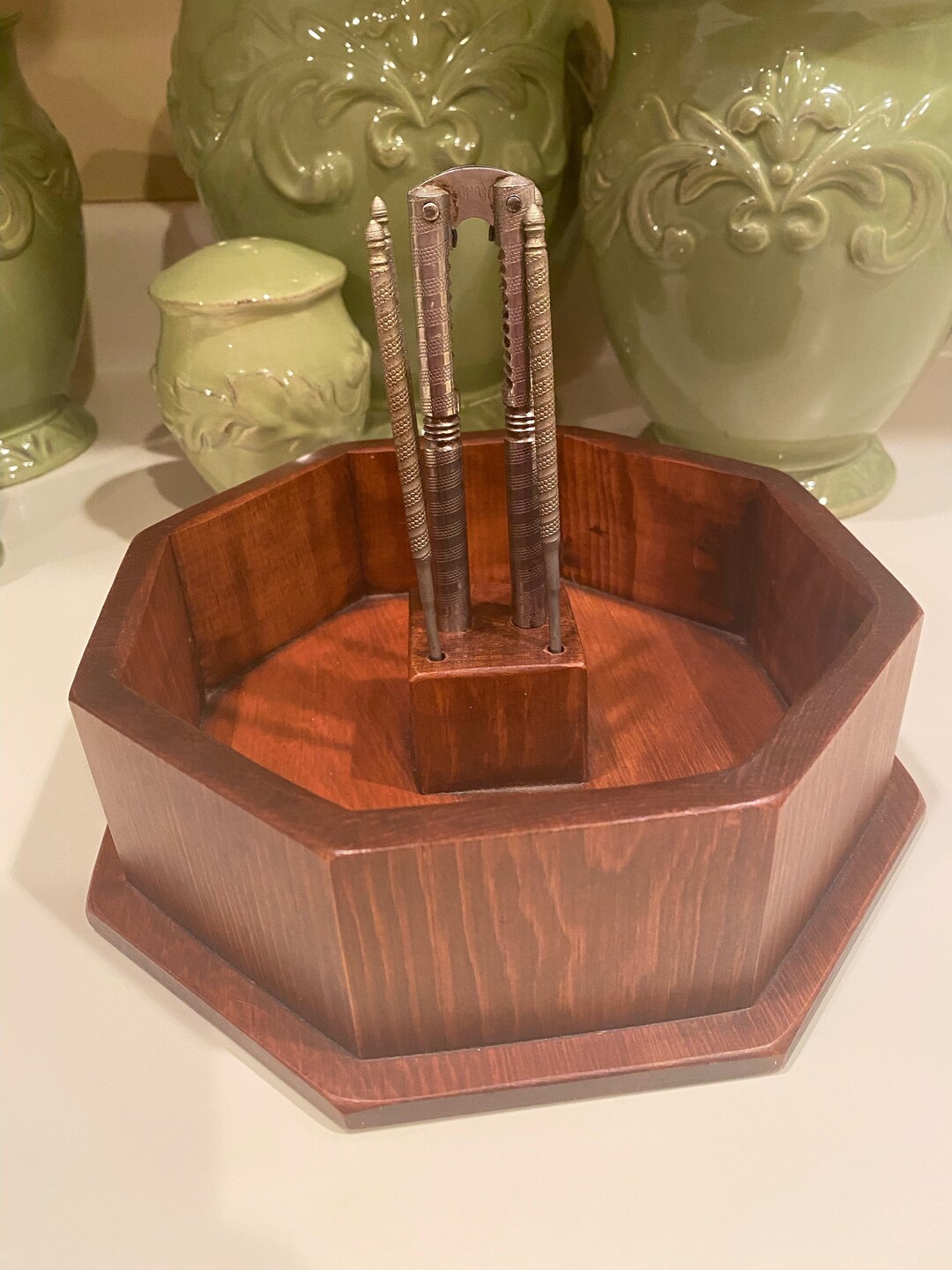Vintage Wooden Nut Bowl With Nut Picks and Nut Cracker - 1970's - Etsy