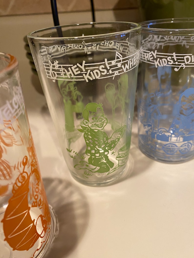 Howdy Doody Vintage Glass Set Complete Set - Etsy