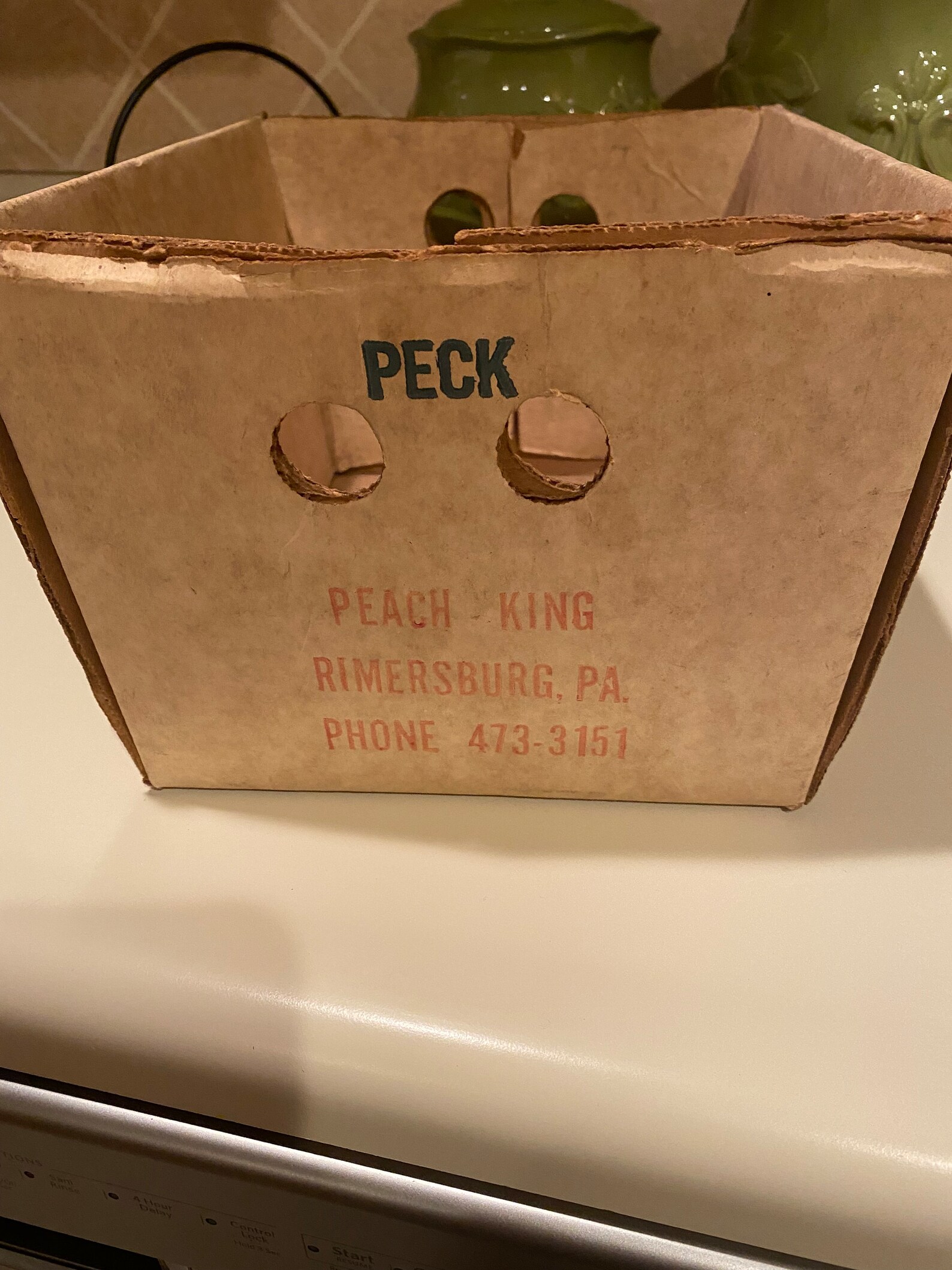 Vegetable/fruit Carton - Vintage Peck Box - Etsy