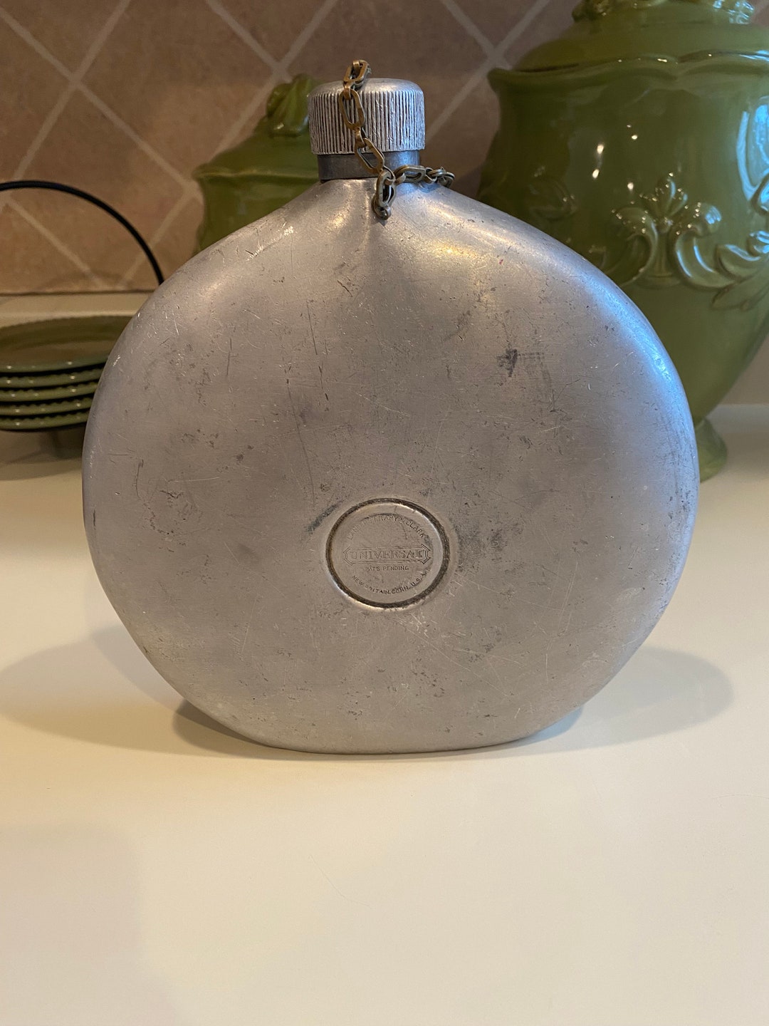 Landers Frary Clark Universal Vintage Army Flask/canteen 1920's Large ...