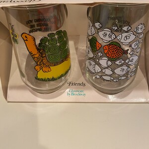 Friends Glasses - Glassware by Brockway - Vintage Glassware - Set of 4 ...