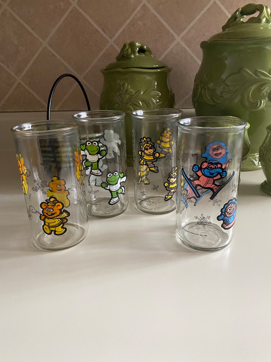 The Muppet Babies Kraft Vintage Jelly Jar Glasses - Set of 4 - 1989 - Etsy