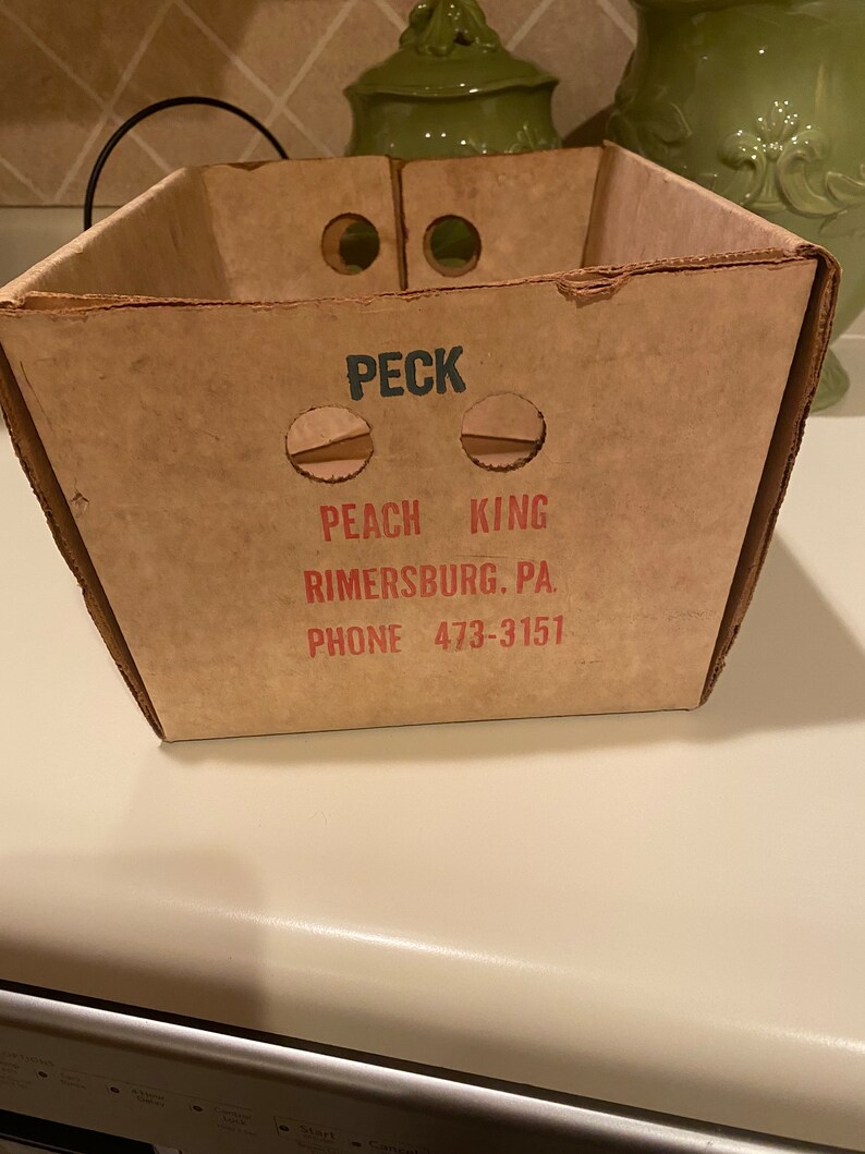 Vegetable/fruit Carton - Vintage Peck Box - Etsy