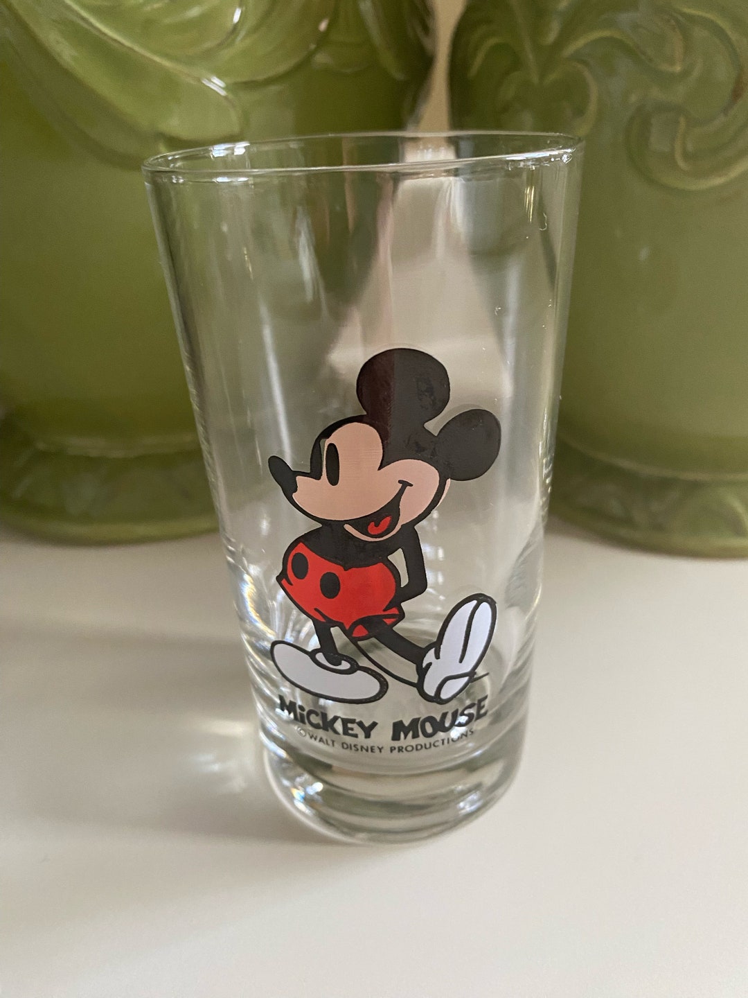 Disney Mickey Mouse Vintage Glass - Etsy