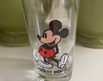 Set of 3 Disney Glasses Featuring Champion Mickey,vintage Disney ...
