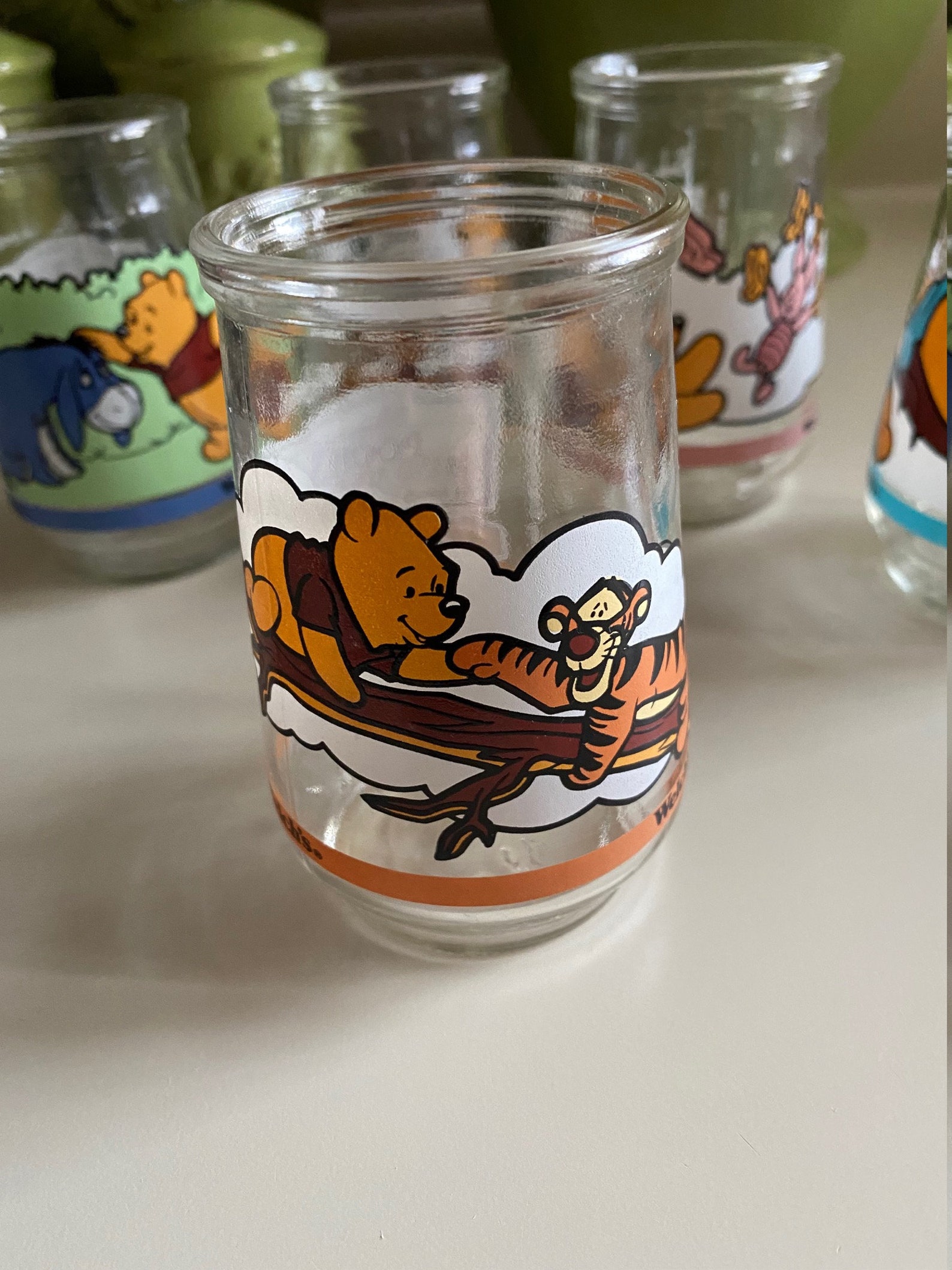 Welch's Vintage Pooh Glasses - Set of Six - Etsy
