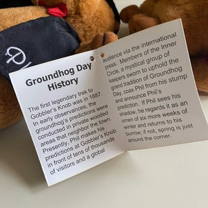2011 Punxsutawney Phil and Phyllis Groundhog Stuffie Set - Etsy