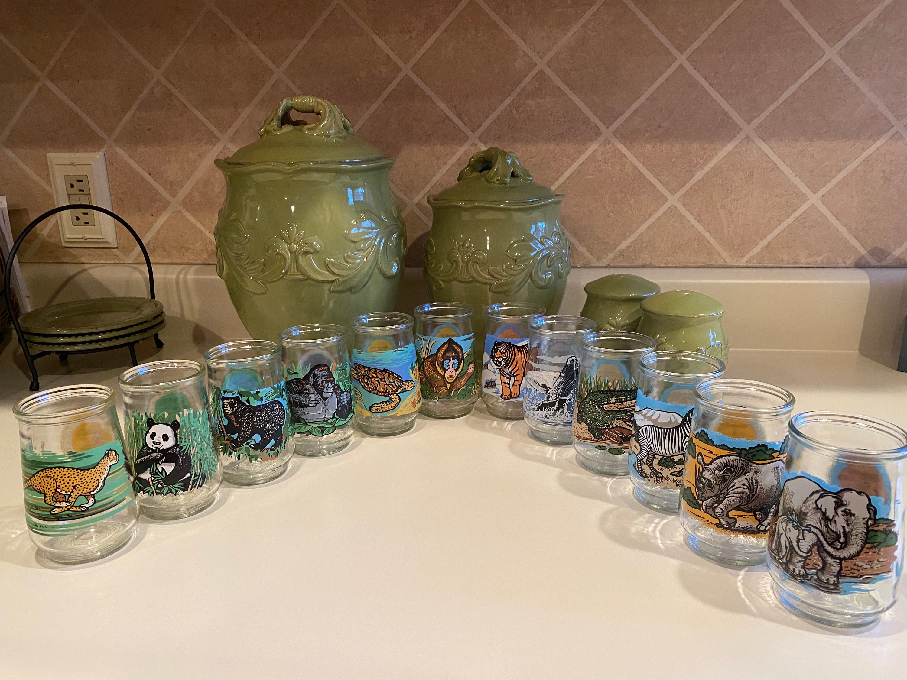 Welch's Vintage WWF Glasses North American Collection - Set of 12 ...