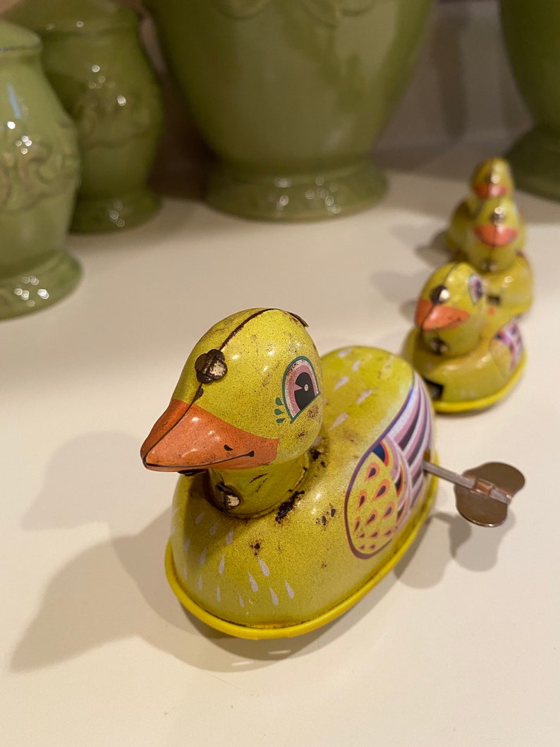 Wind up Duck Family of 4 Vintage 1960's Toy - Etsy