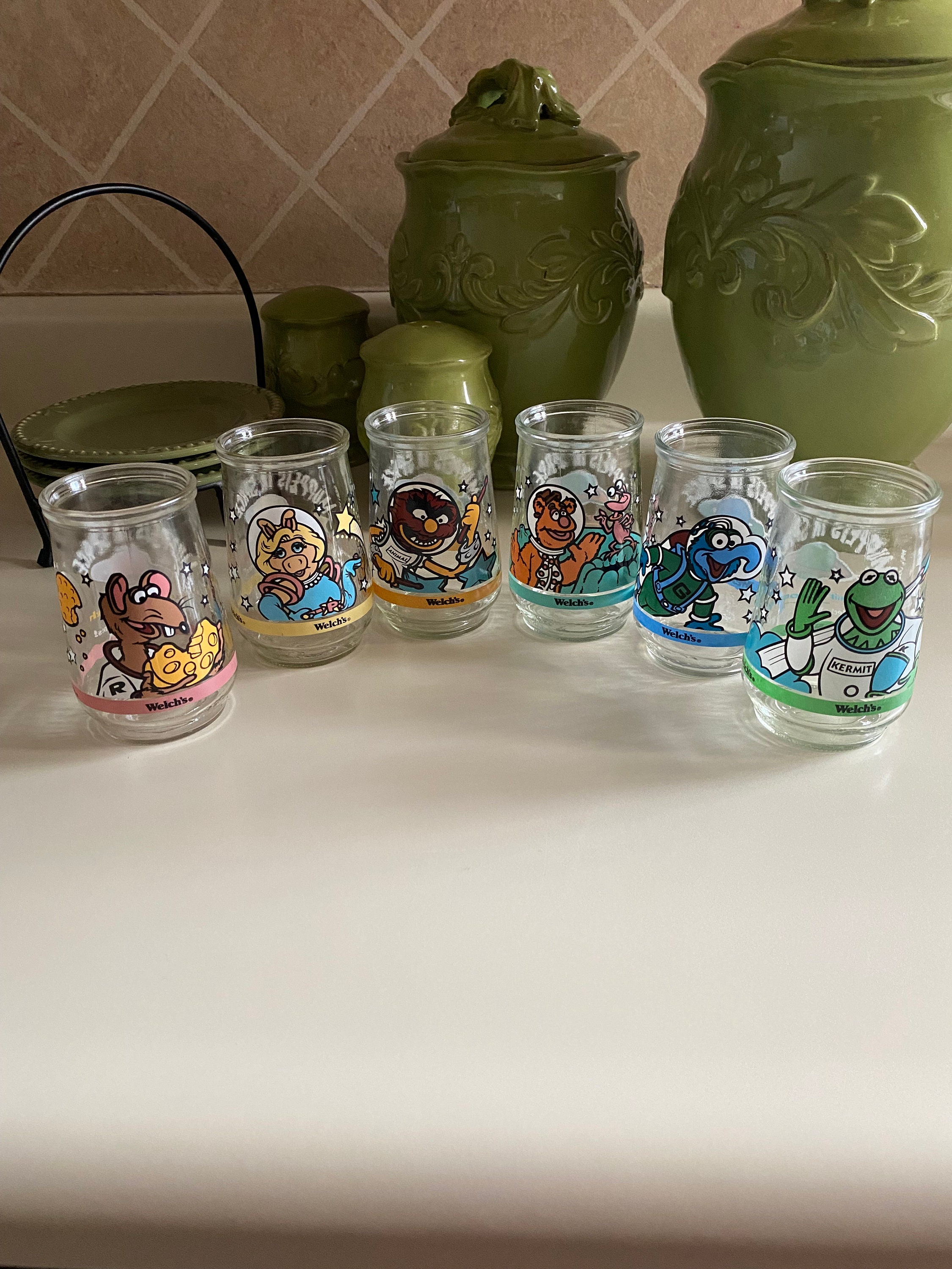 Welch's Vintage Muppets Glasses - Set of Six - Etsy