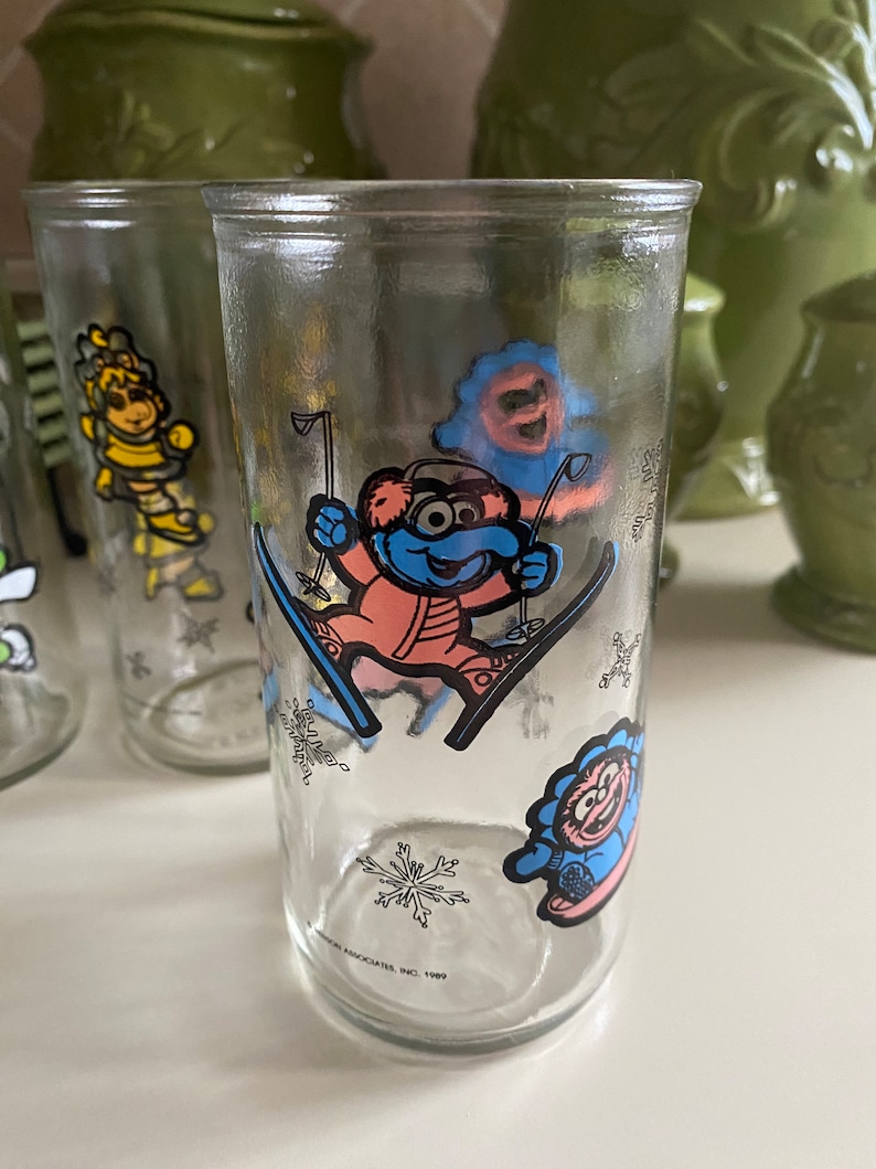 The Muppet Babies Kraft Vintage Jelly Jar Glasses Set of 4 - Etsy