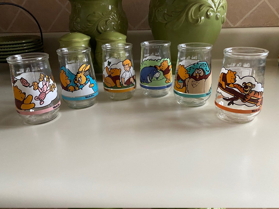Welch's Vintage Pooh Glasses - Set of Six - Etsy