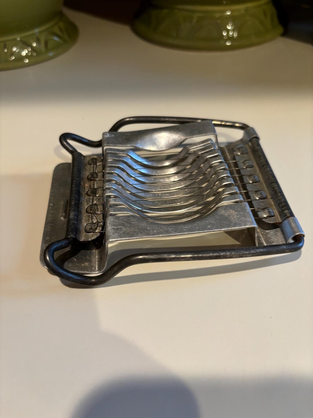 Vintage Kitchen Metal Egg Slicer - Etsy
