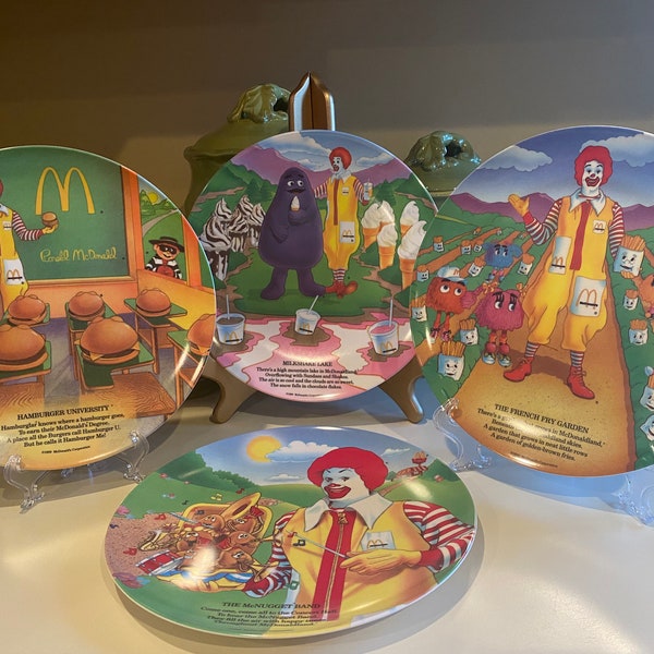 Mcdonalds Vintage Plates - Etsy